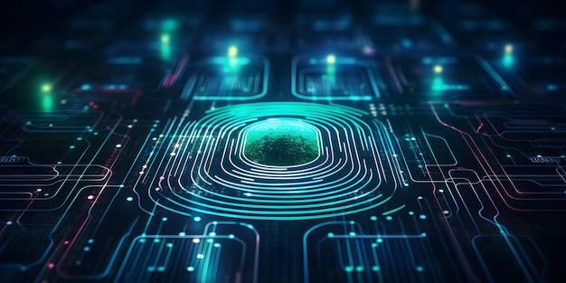 Premium Photo | Securing Access Control with Digital Fingerprint ...