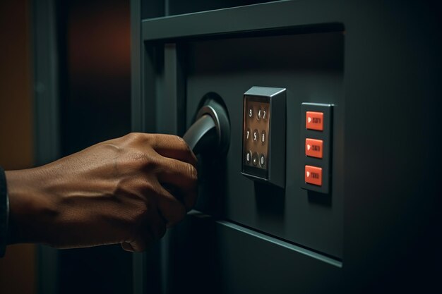 Premium Photo | Securing Secrets Intriguing Hand Enters Random Code ... Premium Photo | Securing Secrets Intriguing Hand Enters Random Code ...