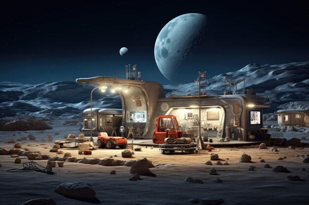 Premium AI Image | Selling lunar land fascinating concept of ... Premium AI Image | Selling lunar land fascinating concept of ...
