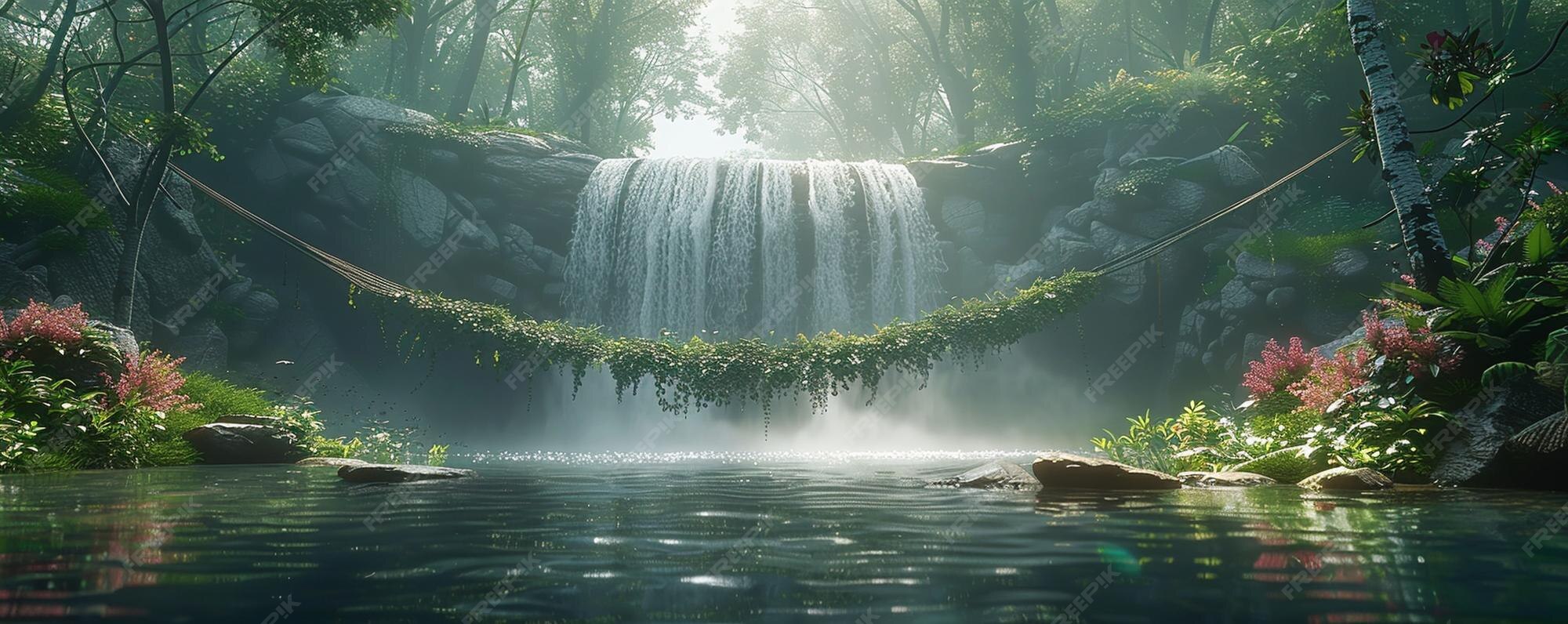 Premium Photo | A Serene 3D Visualization Tranquil Wallpaper Premium Photo | A Serene 3D Visualization Tranquil Wallpaper