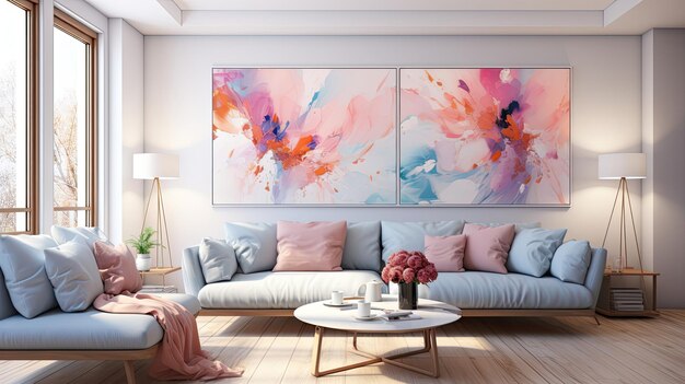 Premium AI Image | Serenity Abstract Composition Premium AI Image | Serenity Abstract Composition