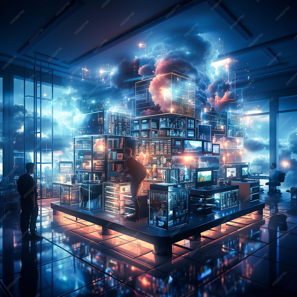 Premium Ai Image Server Cloud Data Storage Concept Solution Web Database Backup Computer