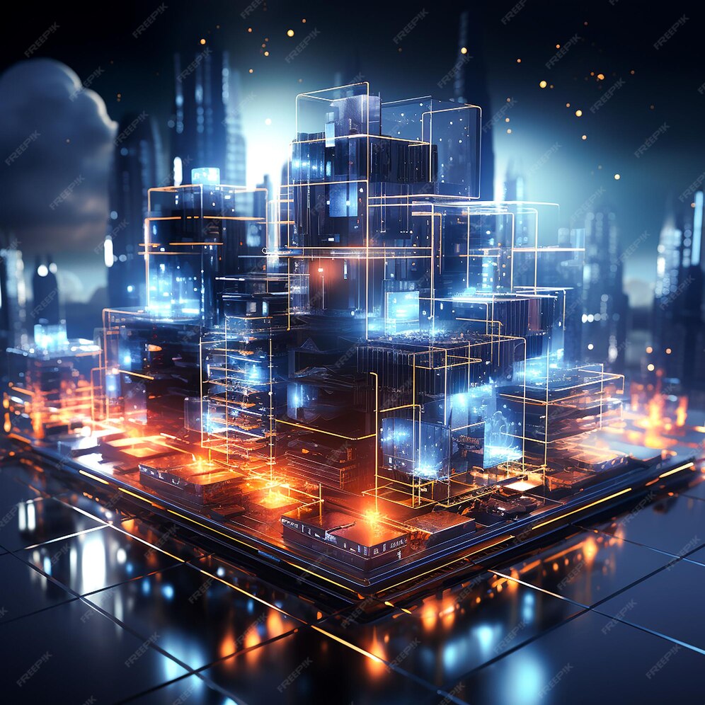 Premium AI Image | Server cloud data storage solutionWeb database ...