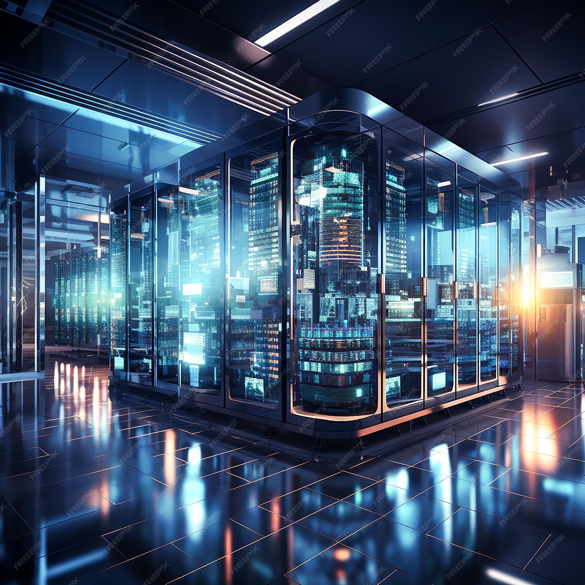 Premium Ai Image Server Cloud Data Storage Solutionweb Database Backup Computer Infrastructure