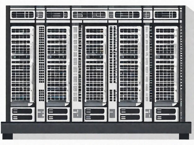 Premium AI Image | Server Rack Infrastructure Premium AI Image | Server Rack Infrastructure