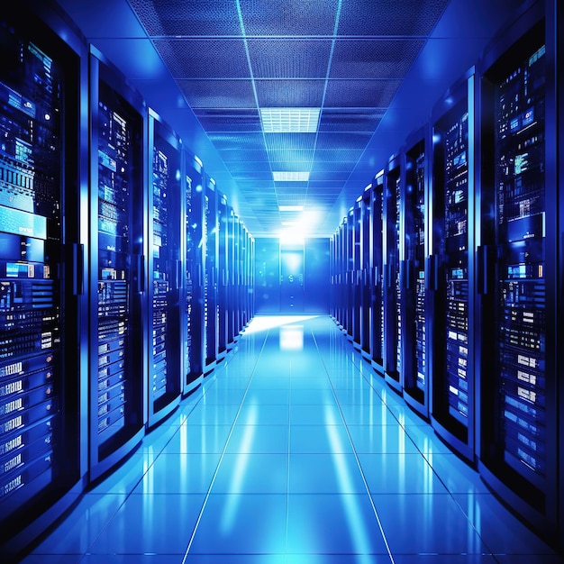 Premium AI Image | server rack inside data center Premium AI Image | server rack inside data center