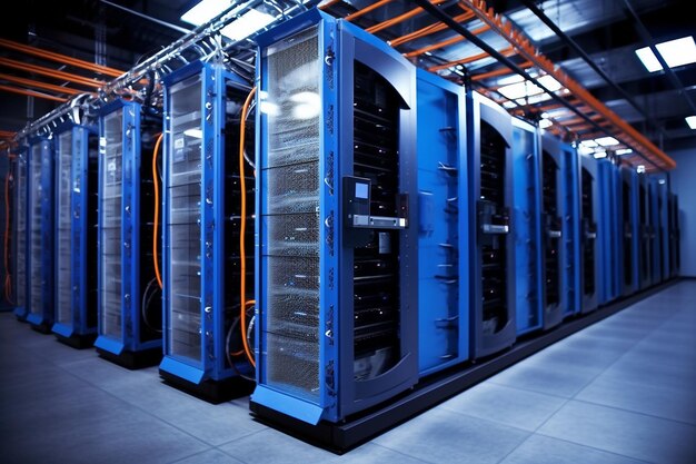 Premium Photo | Server racks equipped with advanced liquid cooling systems Premium Photo | Server racks equipped with advanced liquid cooling systems