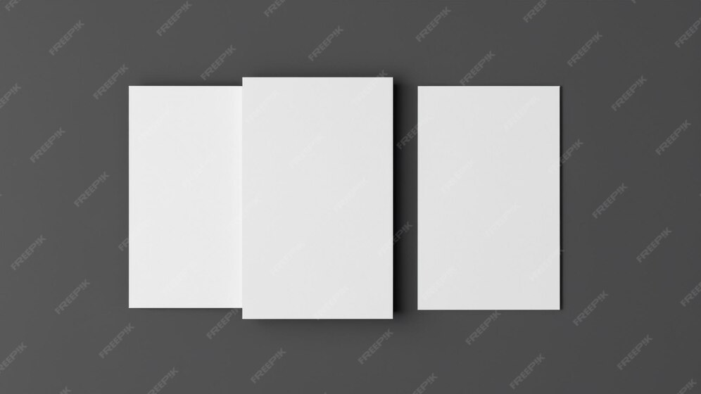 Premium AI Image | A set of three blank white square frames. Premium AI Image | A set of three blank white square frames.