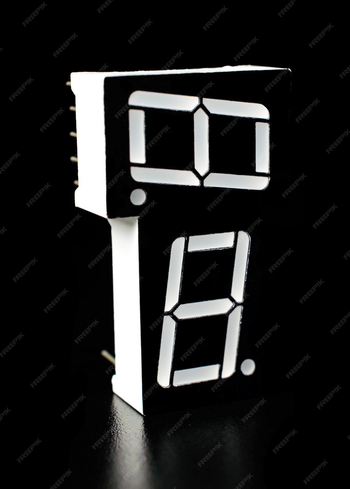 Premium Photo | Seven segment indicators on a black background ... Premium Photo | Seven segment indicators on a black background ...