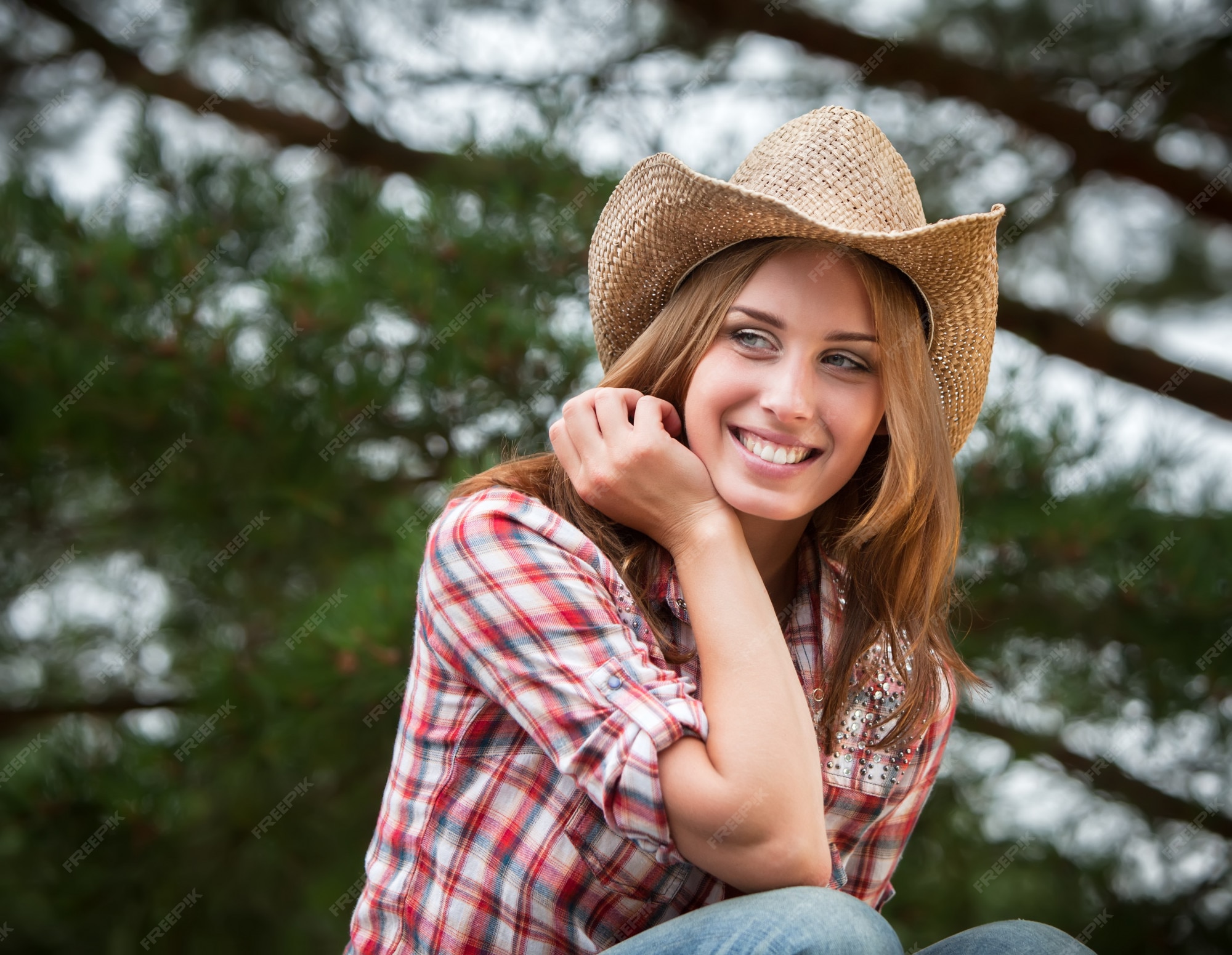 Premium Photo Sexy Cowgirl