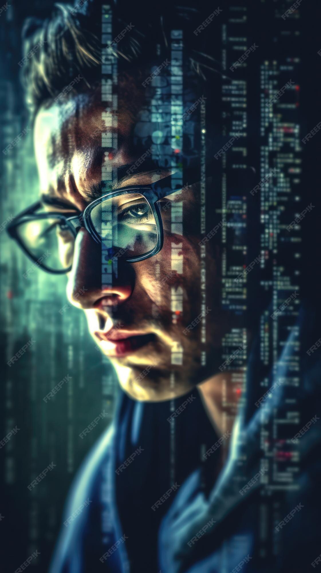 Premium AI Image | Shadowy Super Coder Artistic Rendition of Code on ... Premium AI Image | Shadowy Super Coder Artistic Rendition of Code on ...