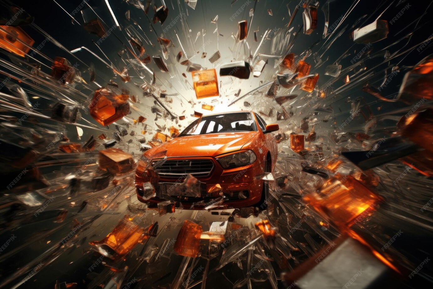 Premium AI Image | Shattered Metal The car disintegrates its components ... Premium AI Image | Shattered Metal The car disintegrates its components ...