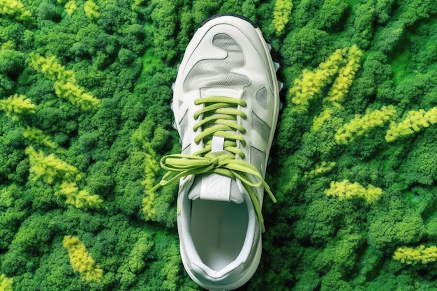 Premium AI Image | A shoe that strives to minimize its carbon impact ... Premium AI Image | A shoe that strives to minimize its carbon impact ...