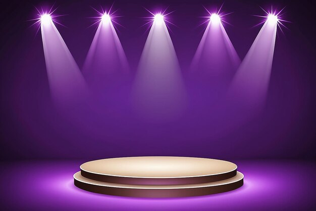 Premium Photo | Show light podium purple background Vector illustration Premium Photo | Show light podium purple background Vector illustration