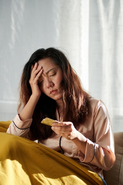 Premium Photo | Sick Stressed and Tired Woman Premium Photo | Sick Stressed and Tired Woman