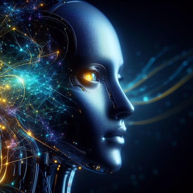 Premium Photo | Side Profile of an AI Quantum Robot Head Demonstrating ... Premium Photo | Side Profile of an AI Quantum Robot Head Demonstrating ...