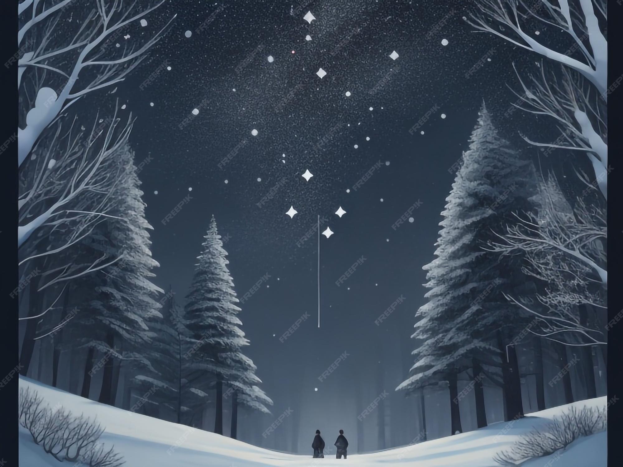 Premium AI Image | Silent Snowfall A Captivating Drawing of Snow ... Premium AI Image | Silent Snowfall A Captivating Drawing of Snow ...
