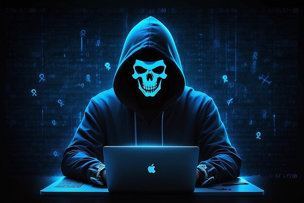 Premium Photo | Silhouette of hacker wearing hood using laptop computer ... Premium Photo | Silhouette of hacker wearing hood using laptop computer ...
