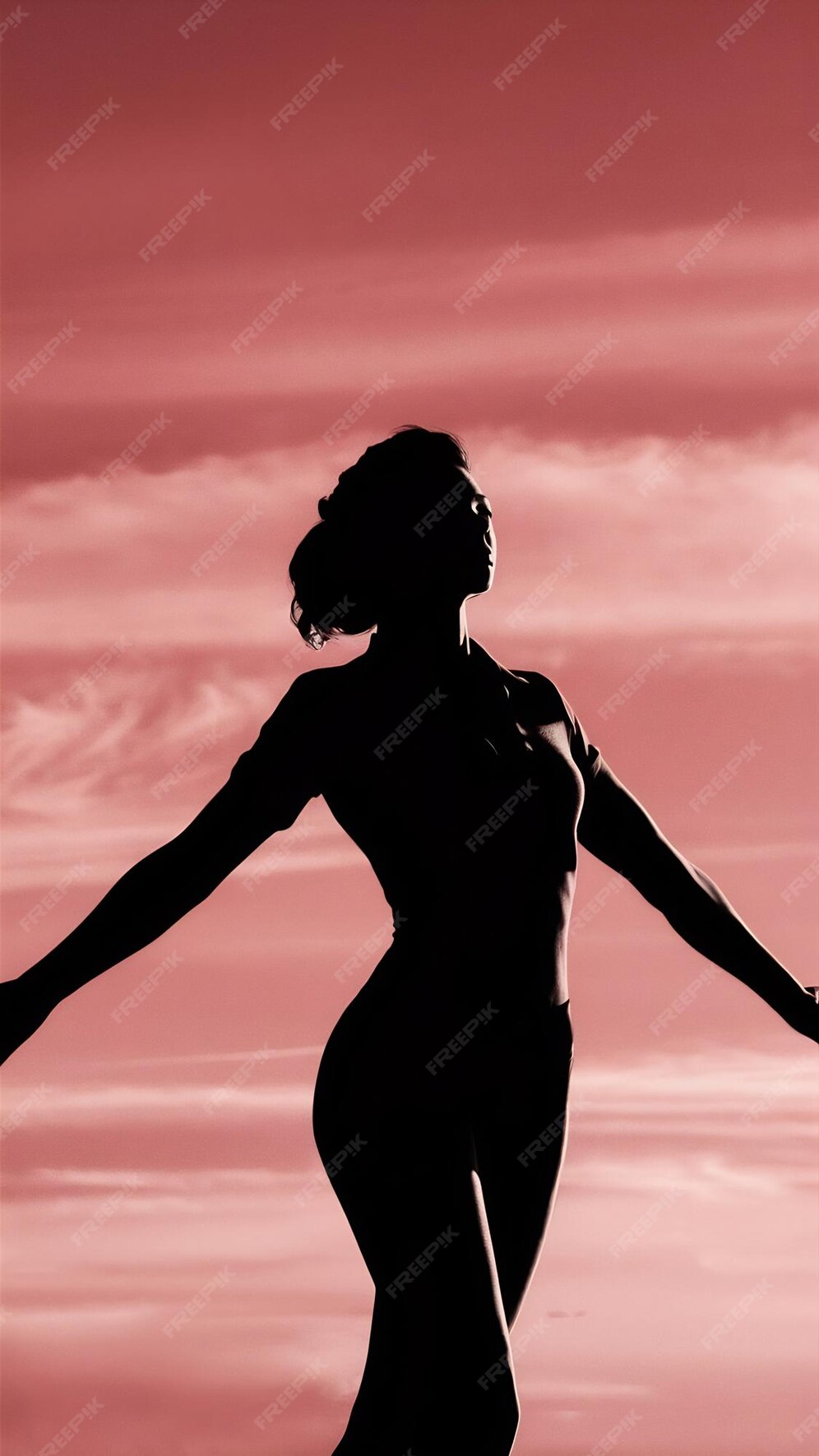 Silhouette looking to the future | Premium AI-generated image Silhouette looking to the future | Premium AI-generated image