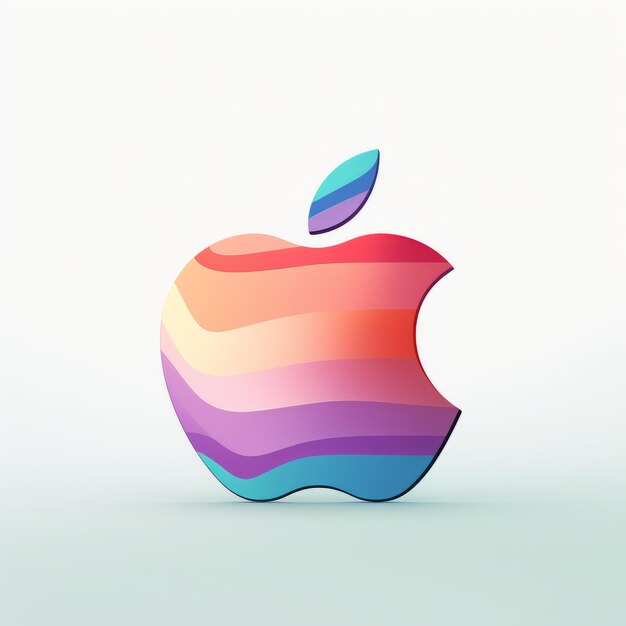 Premium AI Image | Simplistic Elegance Apple's Iconic Logo on a ... Premium AI Image | Simplistic Elegance Apple's Iconic Logo on a ...