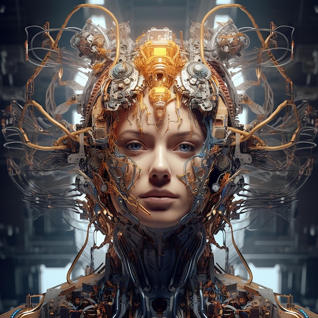 Premium Photo Simulated Brain Artificial Intelligence 1610 Aspect Ratio 9331