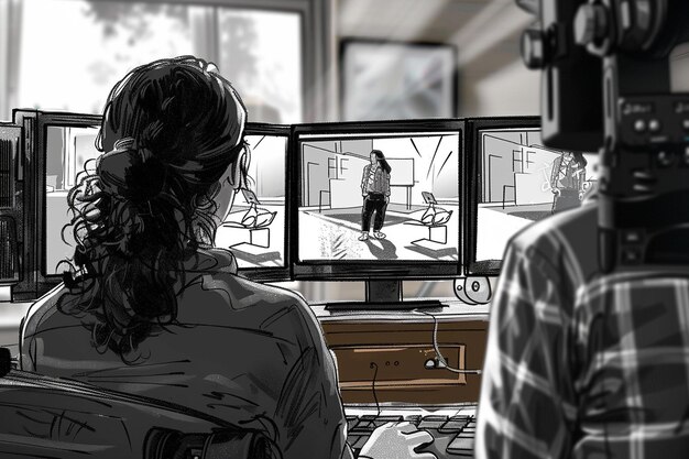 Sketch a storyboard illustrating everyday scenario generative ai ... Sketch a storyboard illustrating everyday scenario generative ai ...
