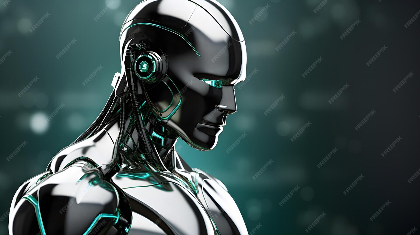 Premium Photo | Sleek Android Robot Displaying Advanced Programming and Artificial Intelligence ...