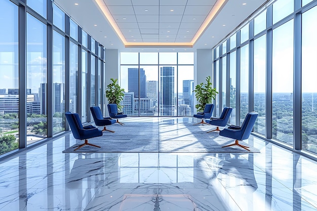 Premium Photo | A sleek and contemporary office space Premium Photo | A sleek and contemporary office space