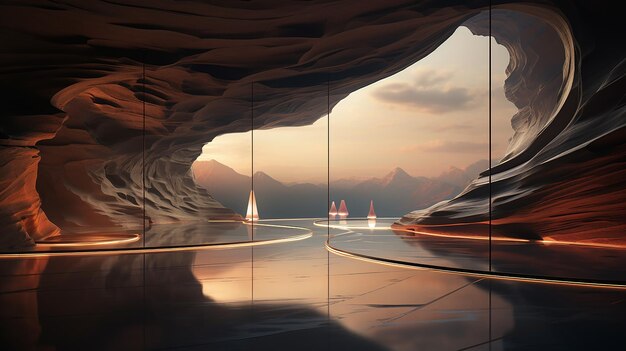 Premium AI Image | Sleek Sanctuaries Generative AI Premium AI Image | Sleek Sanctuaries Generative AI