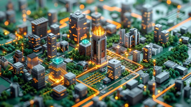 Premium Photo | Smart City Microgrid Decentralized Energy Premium Photo | Smart City Microgrid Decentralized Energy