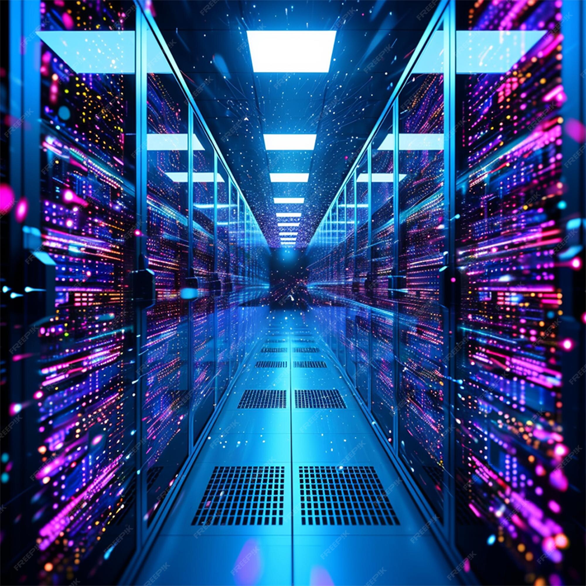 Premium Photo A Smart Data Server Data Center Network Server Networking Software Technology