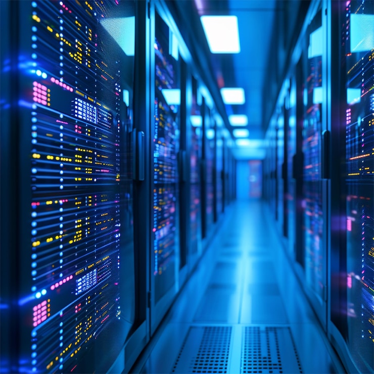 A smart data server data center Network server networking software ...