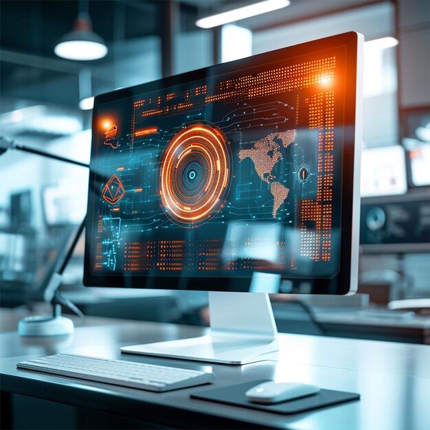 Premium Photo | A smart data server data center Network server ...