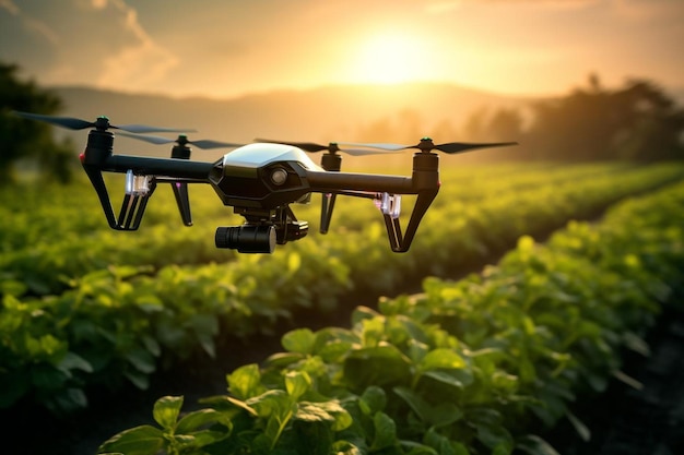 Premium Photo | Smart Farming Using Drones and AI Premium Photo | Smart Farming Using Drones and AI