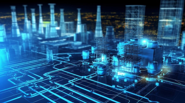 Premium AI Image | Smart grid and energy management systems AI generated Premium AI Image | Smart grid and energy management systems AI generated