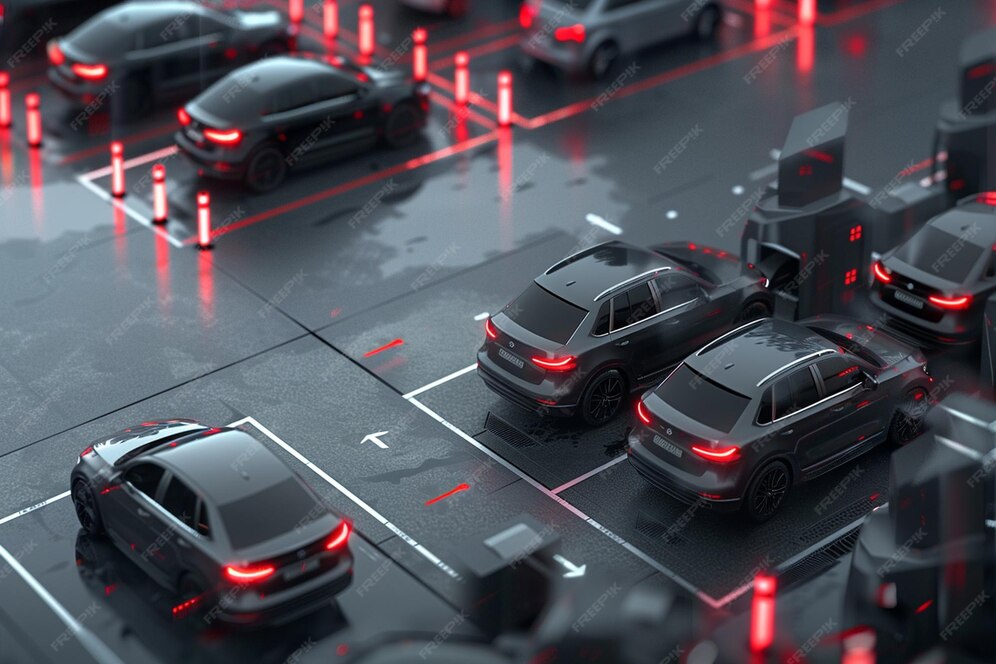 Premium Photo | Smart parking systems optimizing space utilization Premium Photo | Smart parking systems optimizing space utilization