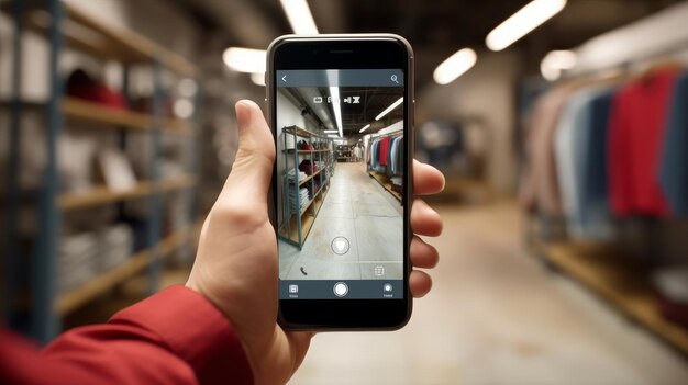 Premium AI Image | Smartphone displaying ecommerce app for easy ... Premium AI Image | Smartphone displaying ecommerce app for easy ...