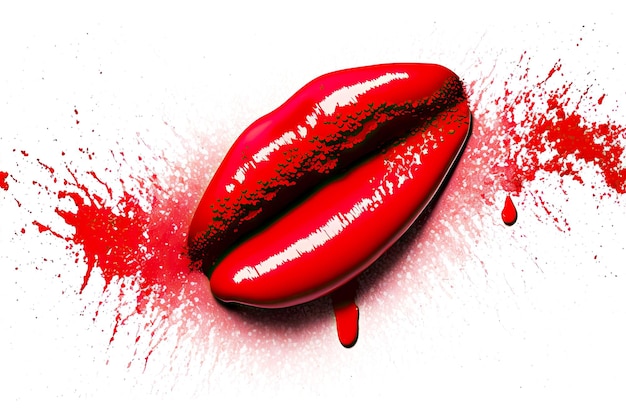 Premium Photo | Smeared stain classic red lipstick swatch isolated on ... Premium Photo | Smeared stain classic red lipstick swatch isolated on ...
