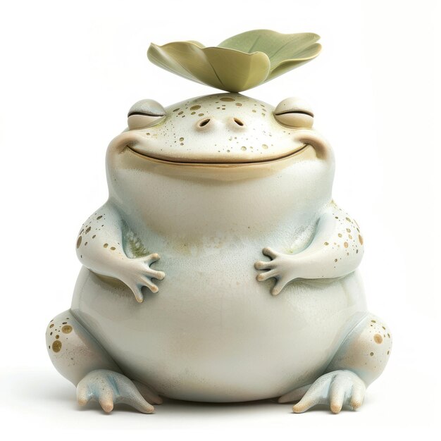Smiling ceramic frog figurine | Premium AI-generated image Smiling ceramic frog figurine | Premium AI-generated image