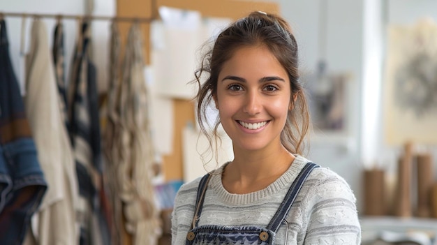 Premium Photo | Smiling Fashion Designer Headshot Premium Photo | Smiling Fashion Designer Headshot
