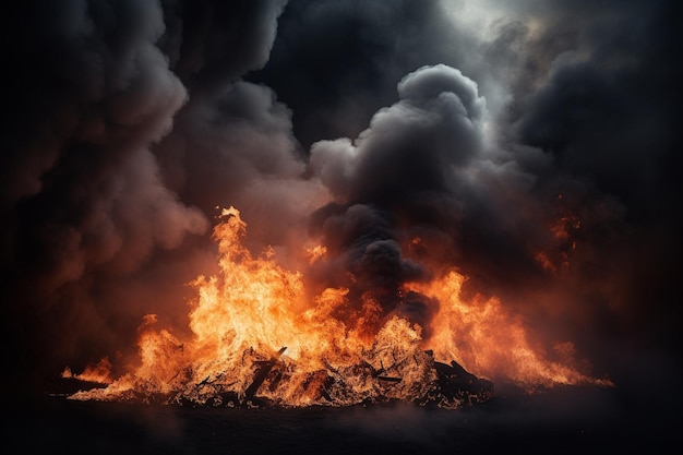 Premium Photo | Smoke swirling around the flames of a bonfire Premium Photo | Smoke swirling around the flames of a bonfire