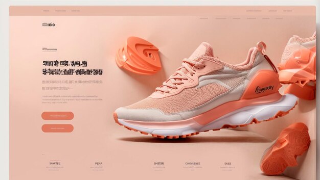 Premium Ai Image Sneakers Ecommerce Website Lending Page