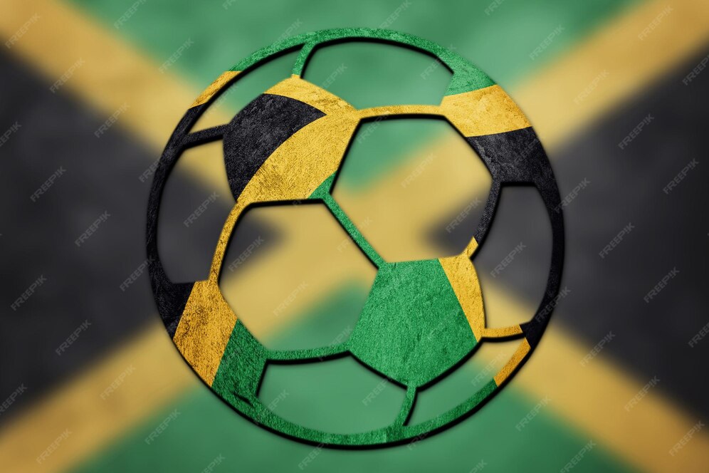 Premium Photo | Soccer ball national jamaica flag. jamaica football ball. Premium Photo | Soccer ball national jamaica flag. jamaica football ball.