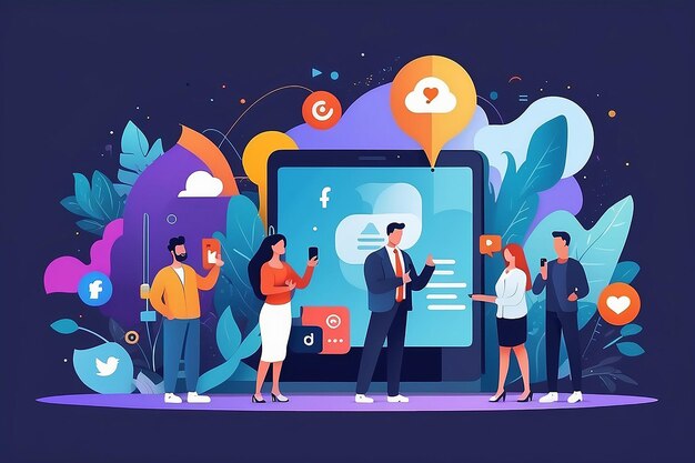Premium Photo | Social media and digital marketing online connection ... Premium Photo | Social media and digital marketing online connection ...