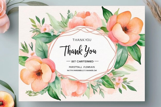 10 000 Thank You Card Watercolor Pictures