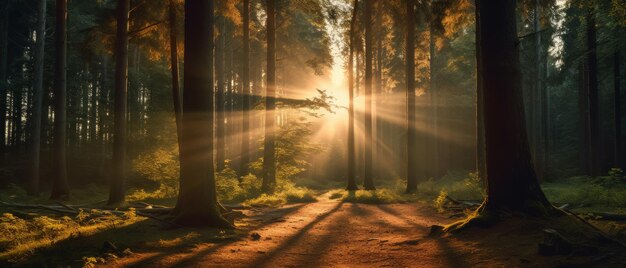 Premium Photo | Soft warm light seeping through the trees Premium Photo | Soft warm light seeping through the trees