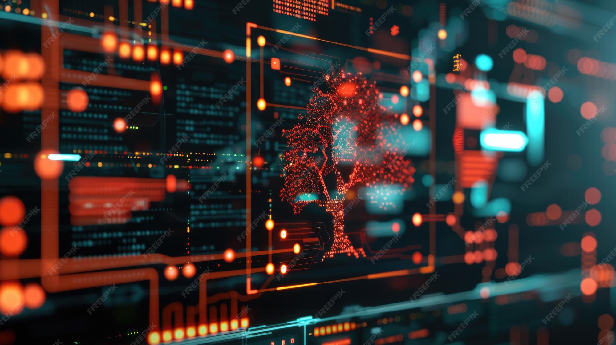 Premium Photo Software Architecture With Node Tree And Uml On Computer Digital Concept Of