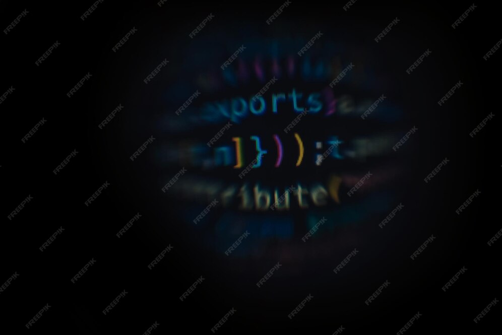 Premium Photo Software Developer Code Abstract Computer Script Code