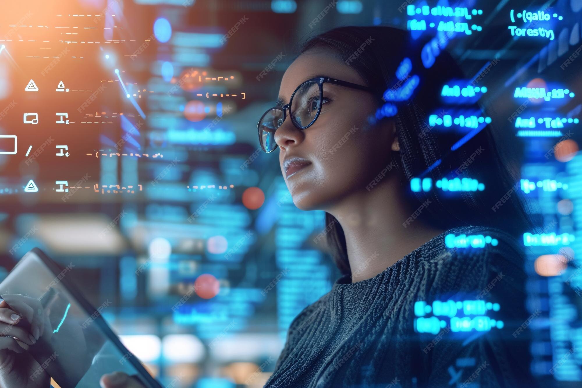 Premium Photo | Software developer and a man at computer for coding script or cyber security in ...