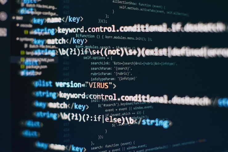 Premium Photo | Software developer programming code abstract computer ...